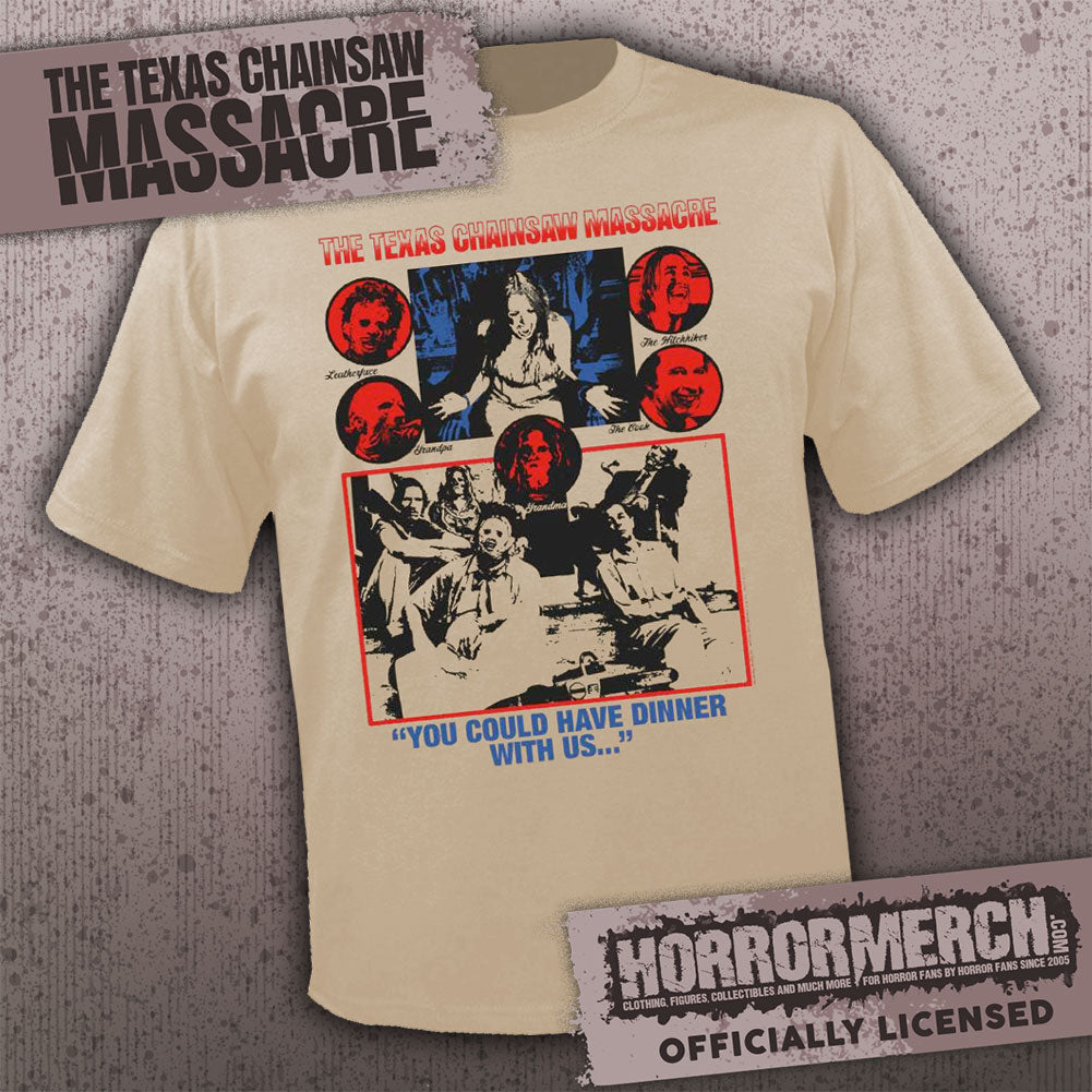 Texas Chainsaw Massacre - Table (Tan) [Mens Shirt] – Horrormerch.com