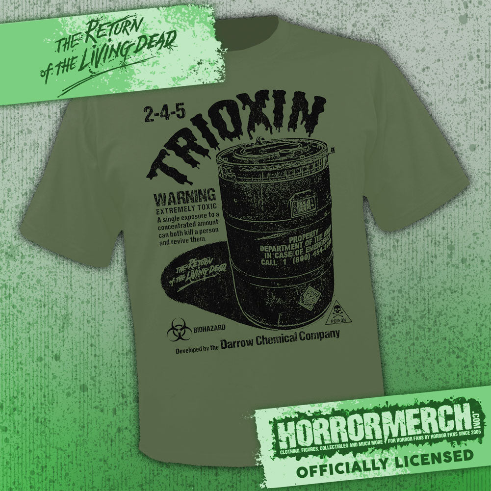 Return Of The Living Dead - Trioxin Cannister (Army Green) [Mens Shirt ...