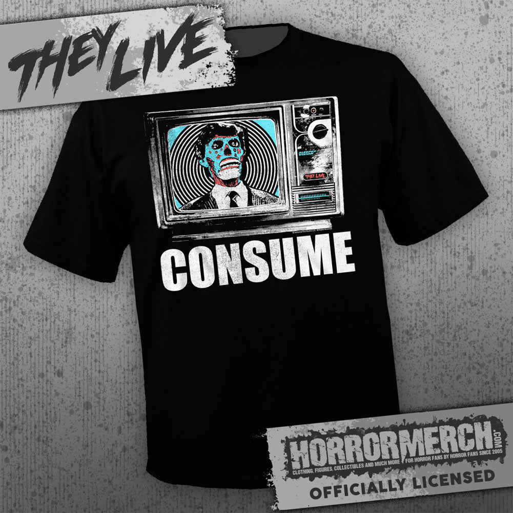 They Live - Consume [Mens Shirt] – Horrormerch.com