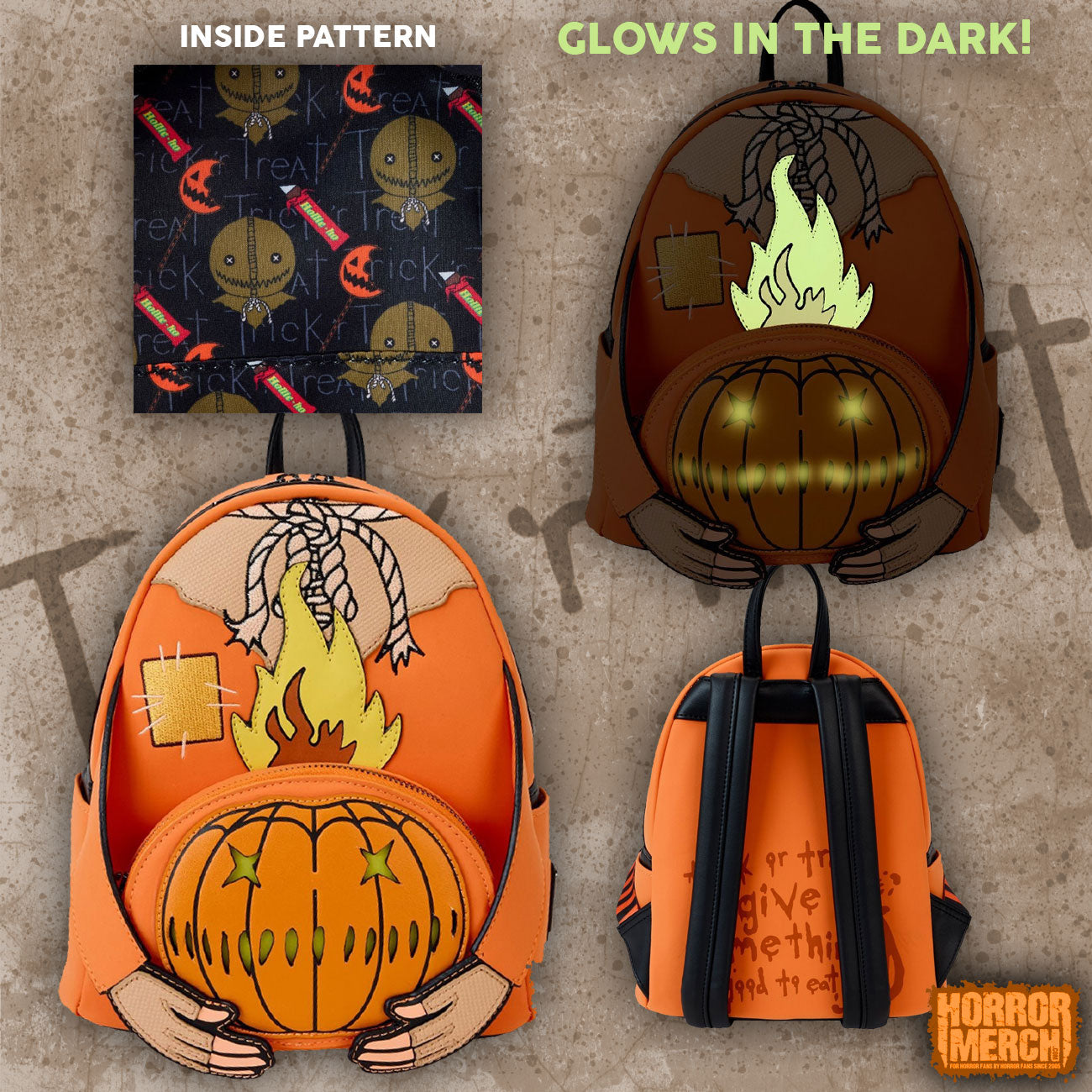 Trick R Treat - Glowing Pumpkin Mini-Backpack [Accessories ...