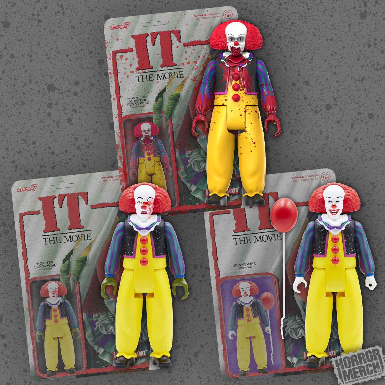 It - Pennywise Vintage 3.75 Inch [Figure] – Horrormerch.com